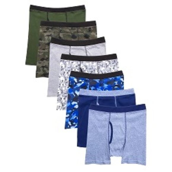 Hanes | Accessories | Hanes Boys Underwear 7 Pack Tagless Boxer Briefs ...
